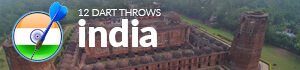 throw dart at the map india